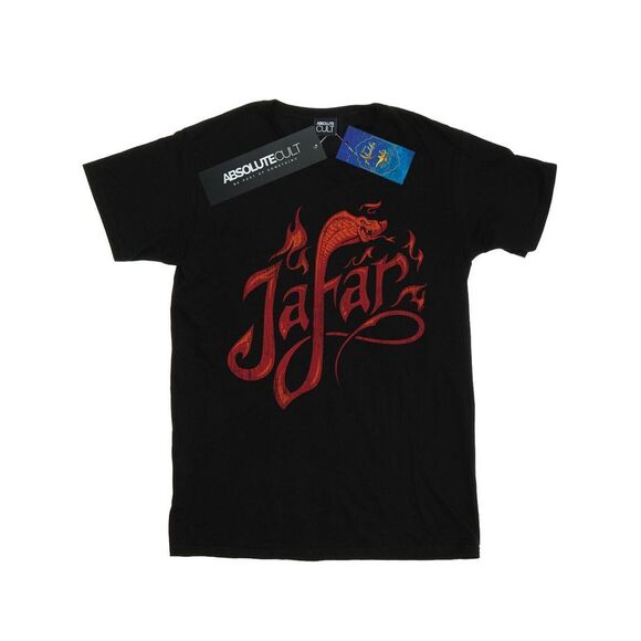 Disney | Shirts | Disney Mens Aladdin Movie Jafar Flames Logo Tshirt ...